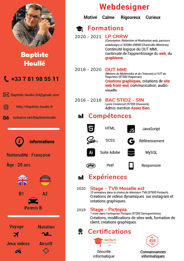 Portfolio - Baptiste Houllé